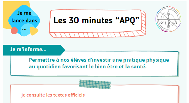 OTA 62 – Guide « Se lancer dans… les 30 minutes APQ » – Espace 62 – La ...