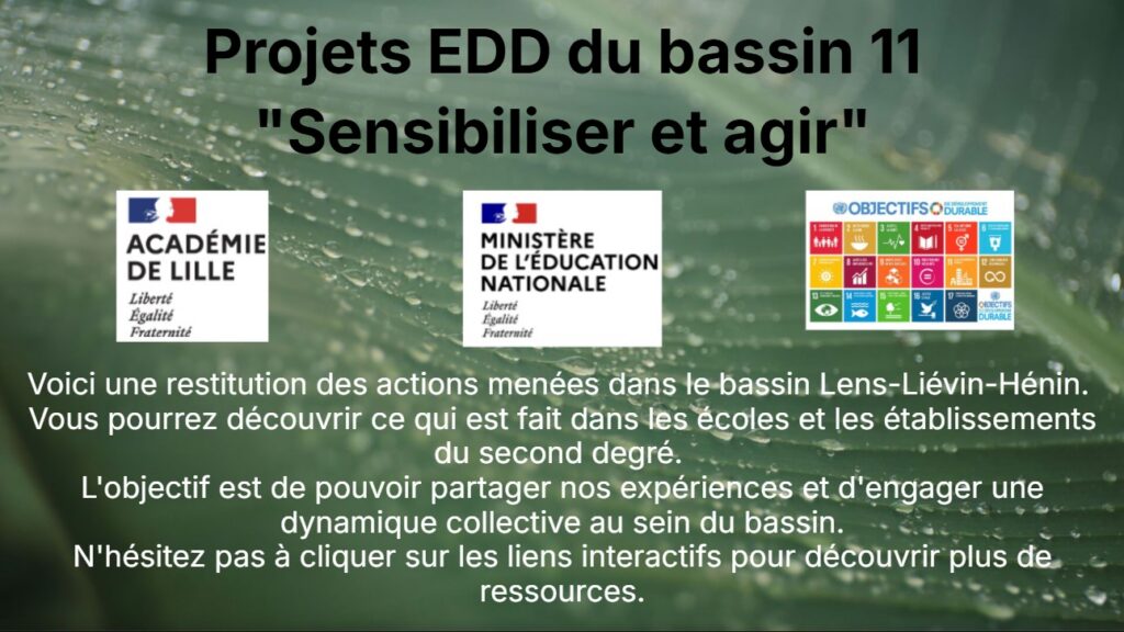 Projets EDD du Bassin 11 – Espace 62 – La plateforme ressource de la ...